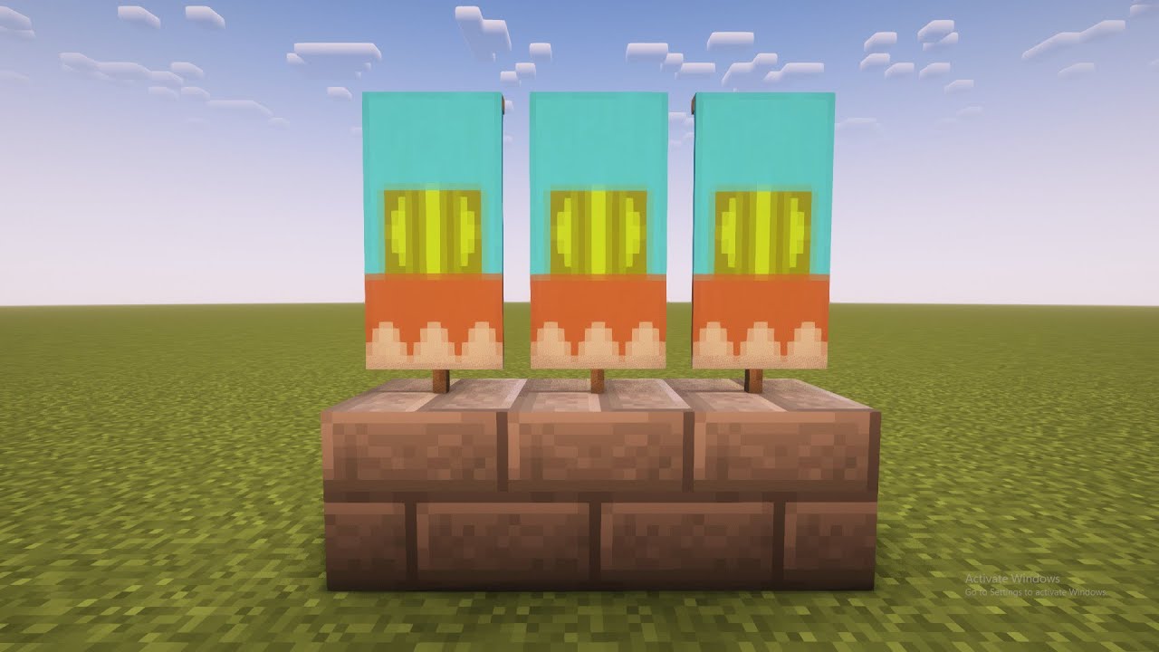 How To Make A Melon Banner In Minecraft - YouTube