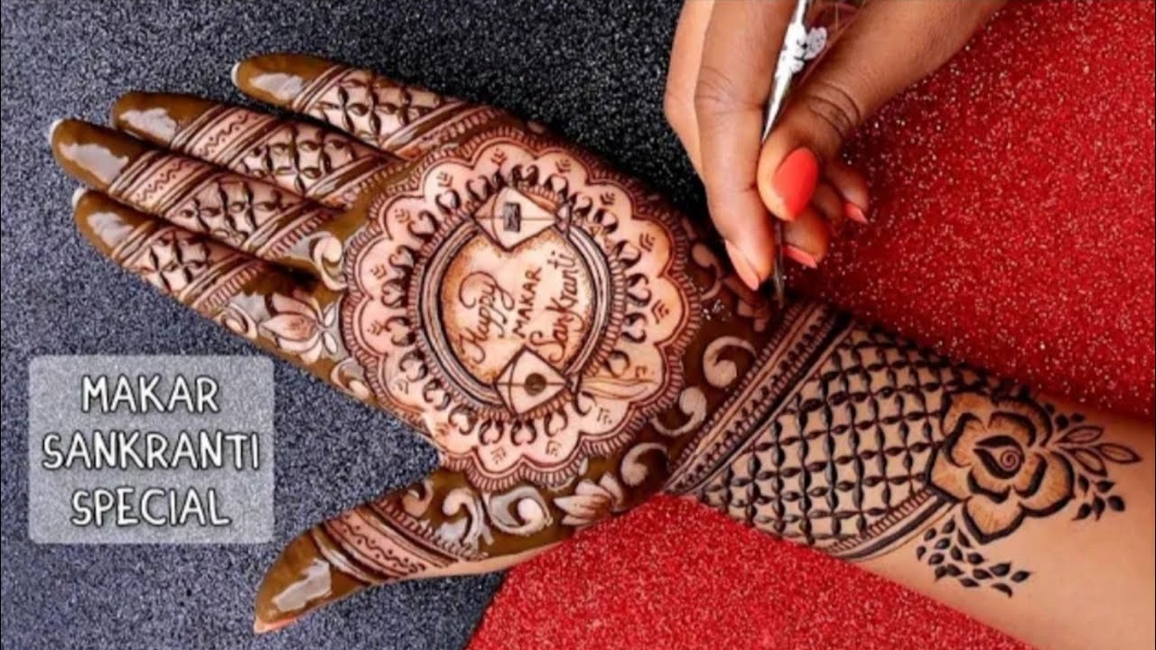 Makar sankranti special mehndi design 2023/Kite mehndi design/मकर ...