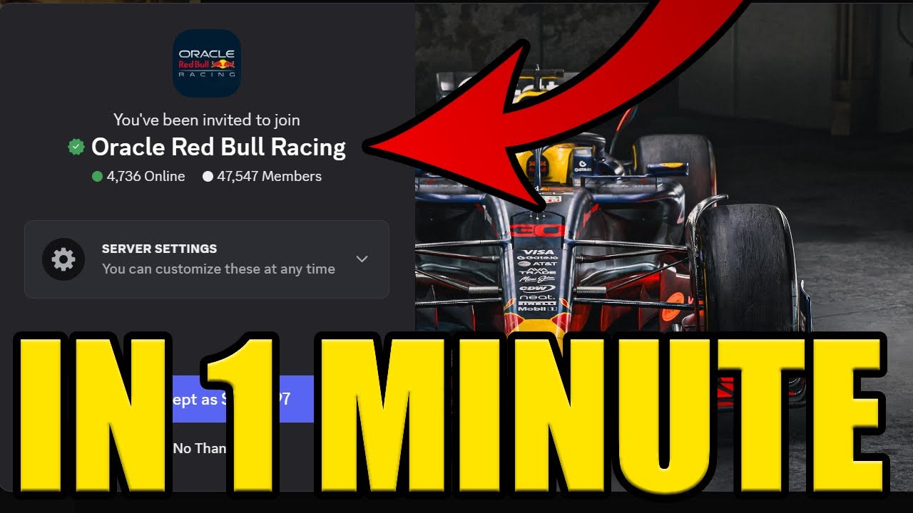 HOW to JOIN ORACLE RED BULL RACING DISCORD SERVER PC & MOBILE - YouTube
