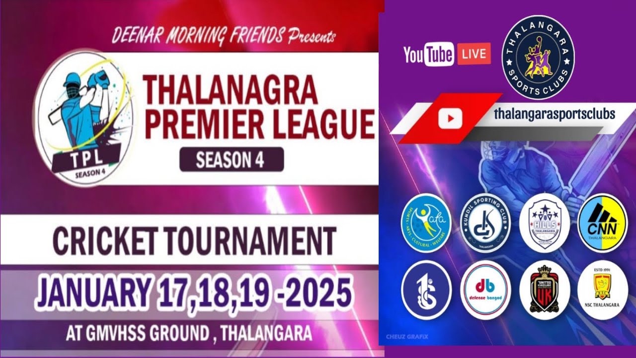 Thalangara Premier League Season 4 | Final Day | Live - YouTube