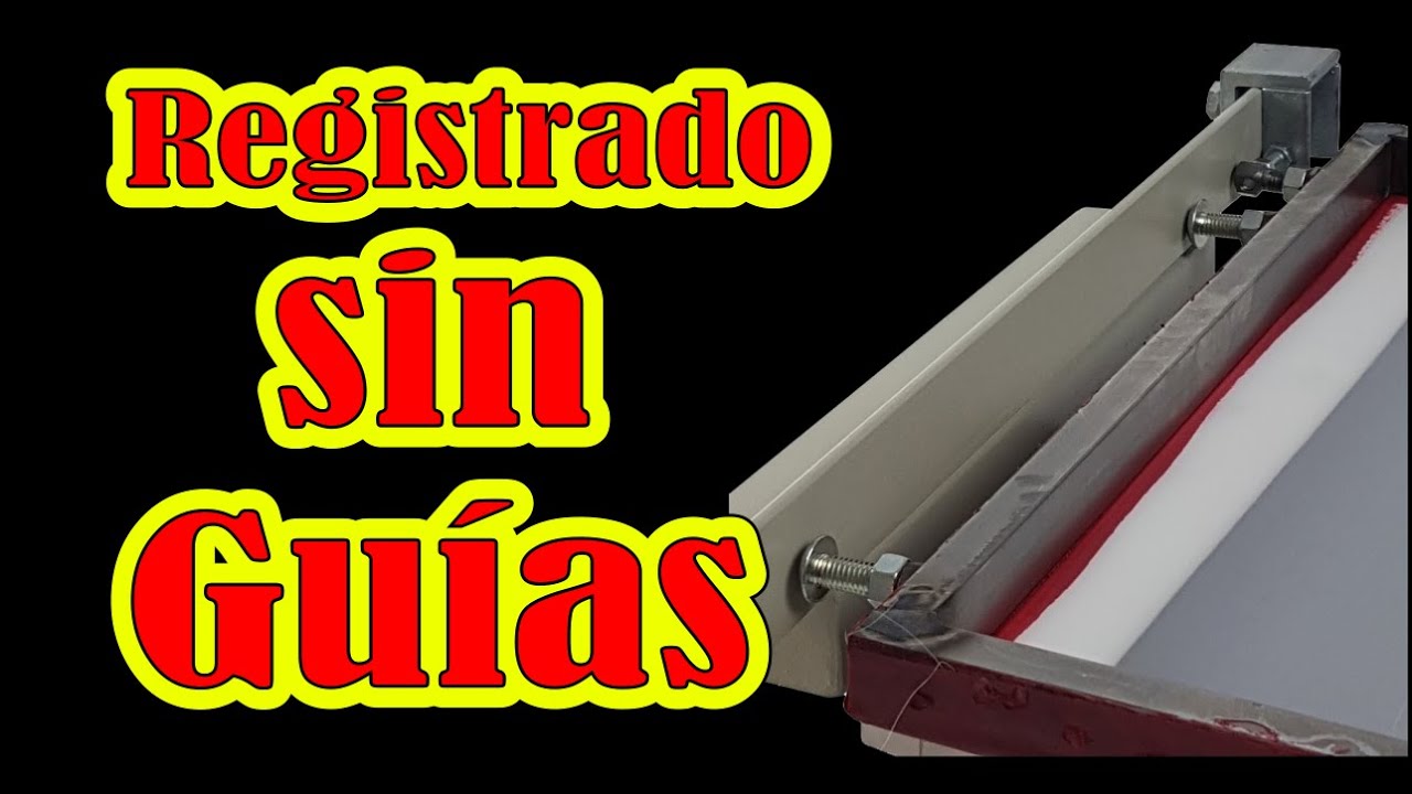 Mesa lineal de serigrafia registro fácil sin guías de registro- serigrafia textil - YouTube