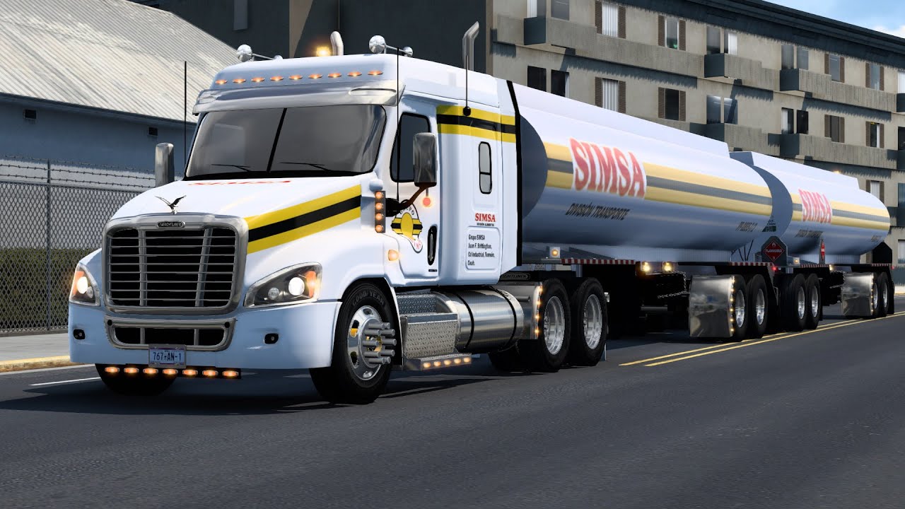 Transportando para SIMSA | Cascadia | American Truck Simulator - YouTube