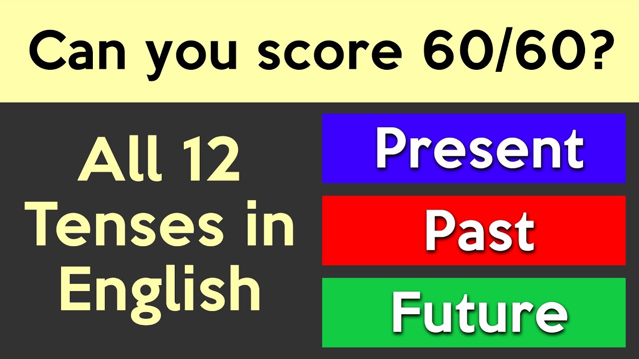 Can You Score 60/60? | All 12 Tenses in English Grammar - YouTube