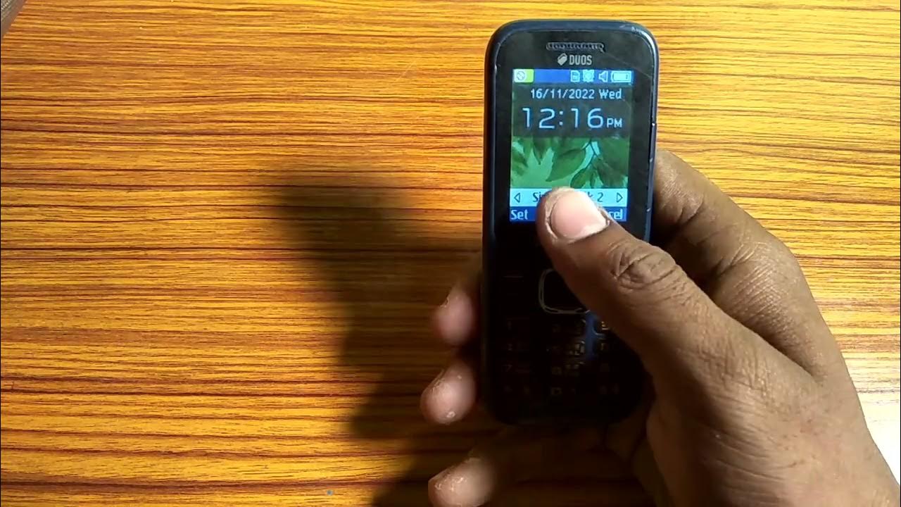 how to change display clock,display clock change kaise karen Samsung keypad guru B310F - YouTube