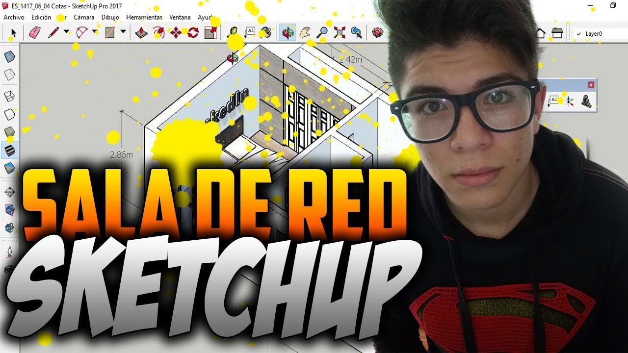 Diseño De Red En Sketchup - YouTube