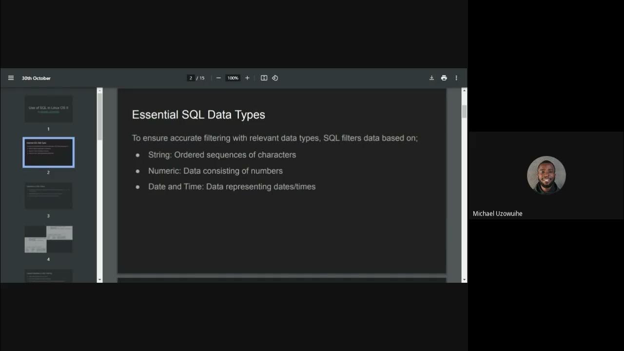 Using SQL in Linux OS Part 2| Advanced SQL Commands for Cybersecurity| TEFEM Africa Fellowship ...
