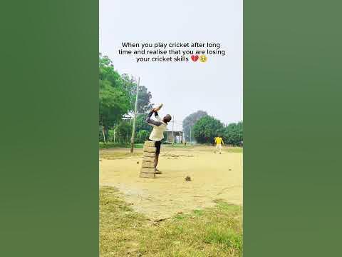 When you play cricket after long time and realise that you are losing your cricket skills # ...