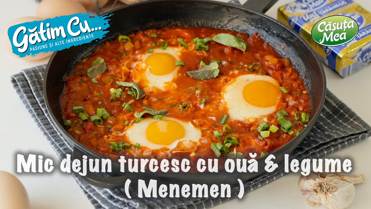 Mic dejun turcesc cu ouă & legume ( Menemen ) - YouTube