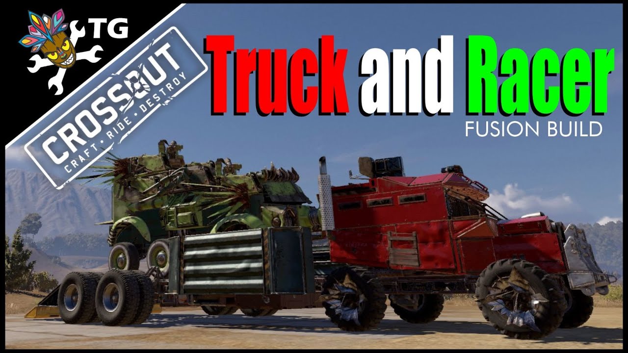 Crossout - Truck and Racer (fusion build) - YouTube
