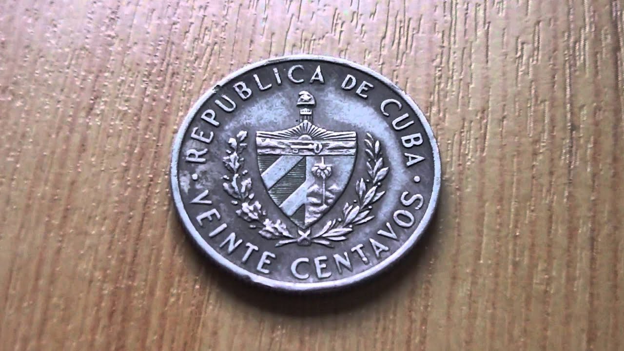 The Veinte Centavos coin of Cuba in HD - YouTube