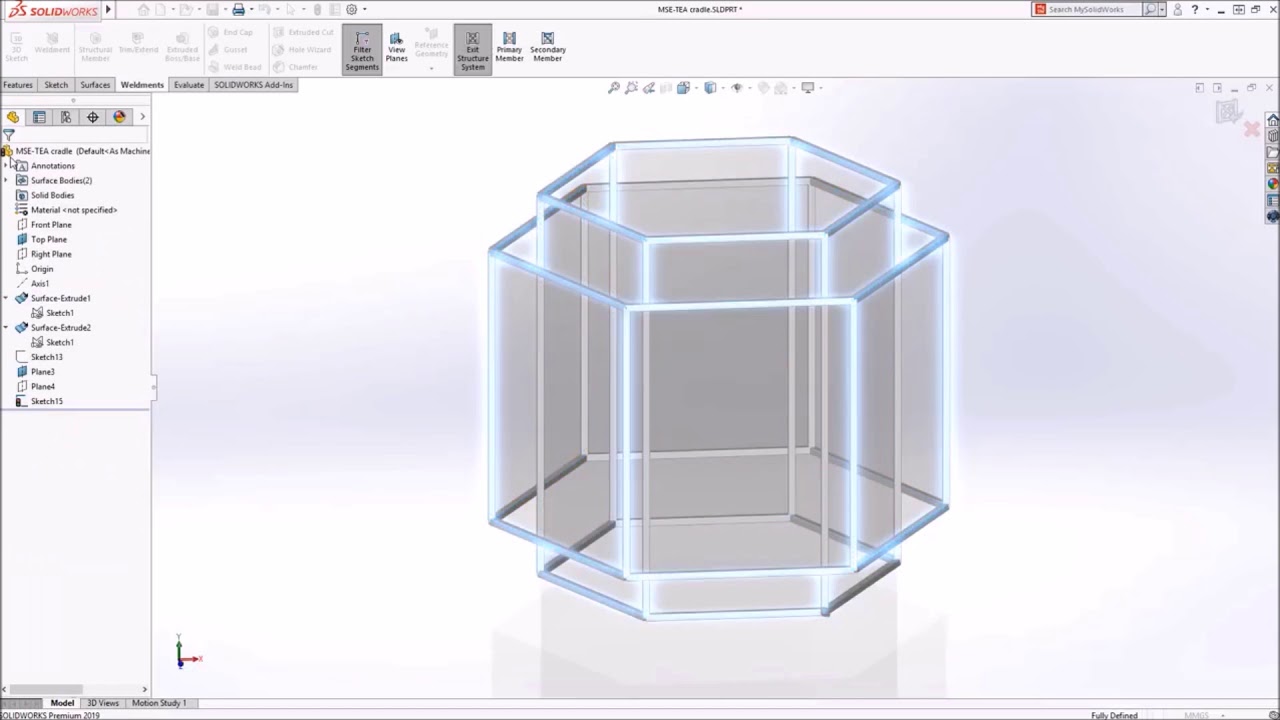 Structure System SOLIDWORKS 2019 - YouTube