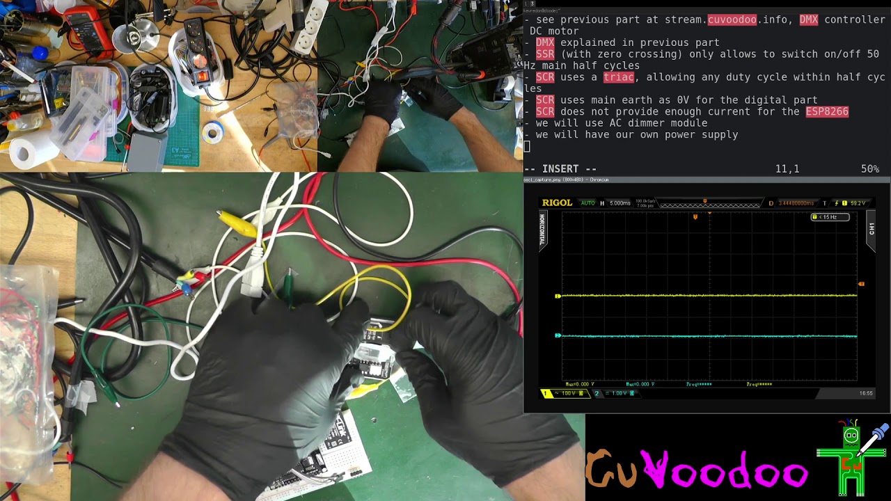 DMX controlled AC motor - part 4 - YouTube