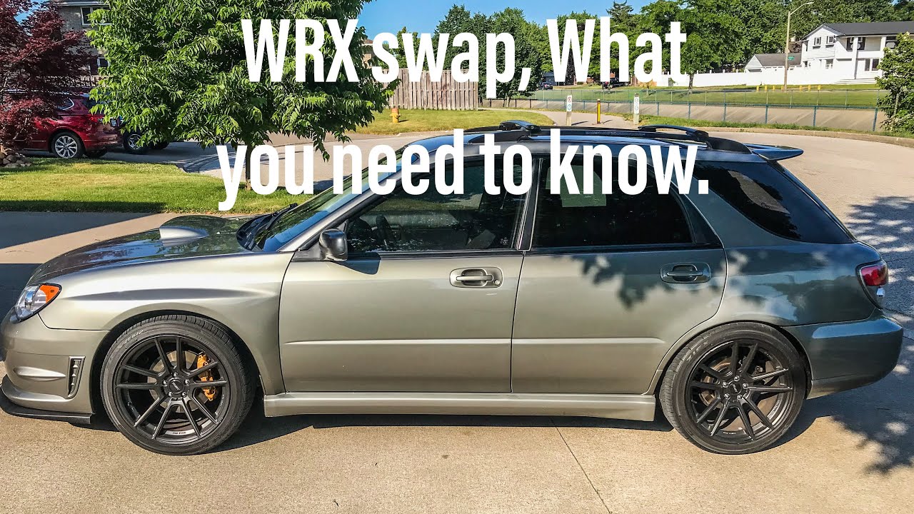 Subaru Imperza swapped into WRX "What you need to do the swap." - YouTube