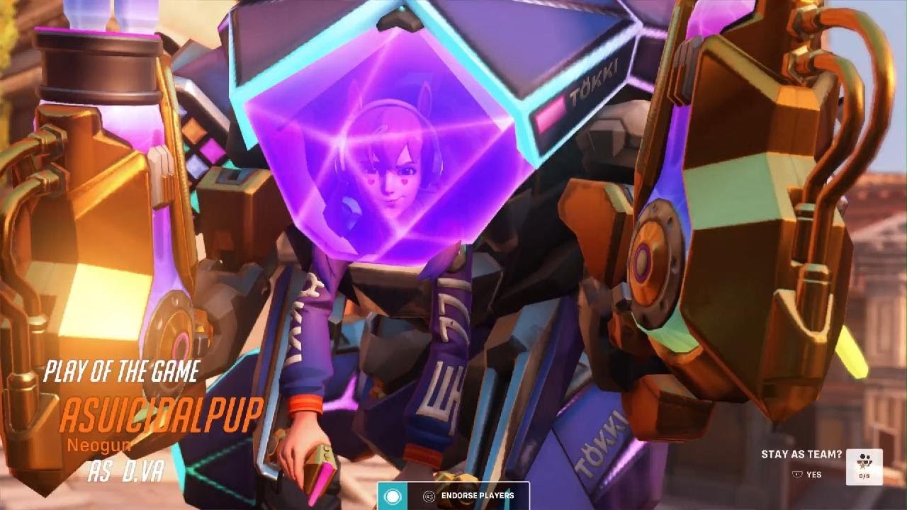 Overwatch d.va pog - YouTube