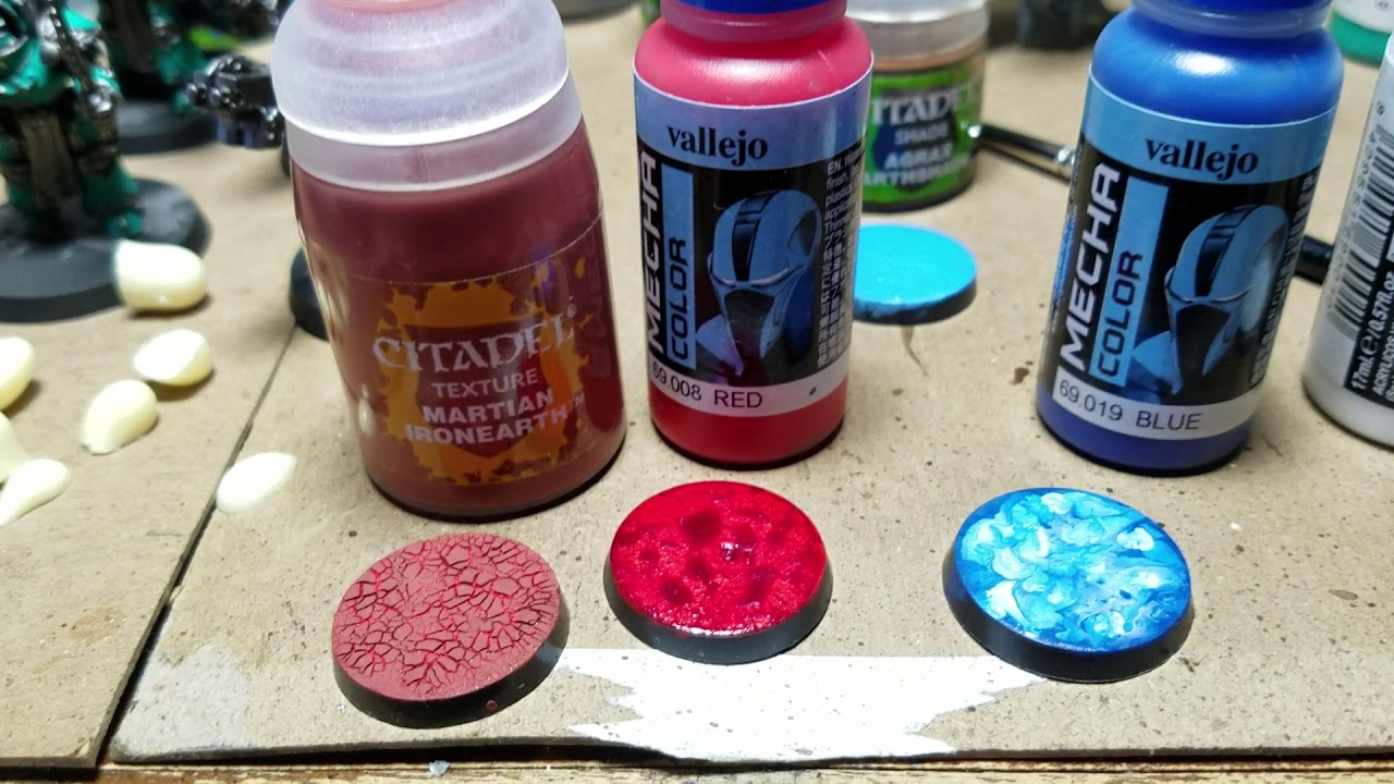 Blood Splatter Base And Magic Tzeentch Base - YouTube