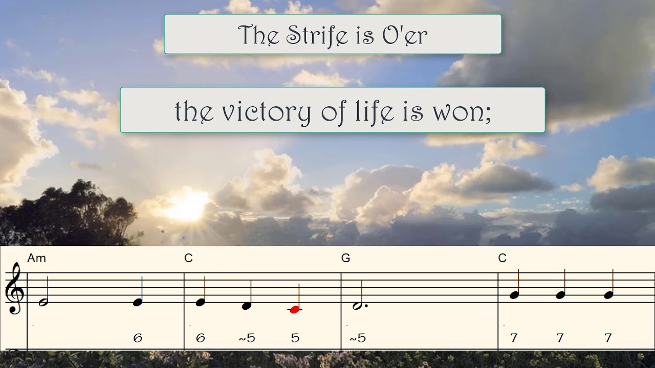 The Strife is O'er - YouTube