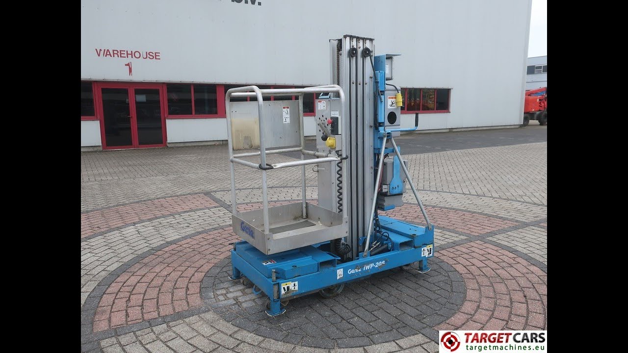 780641 GENIE IWP-20S VERTICAL MAST WORK PLATFORM 815CM 11-04 12V IWP05 ...