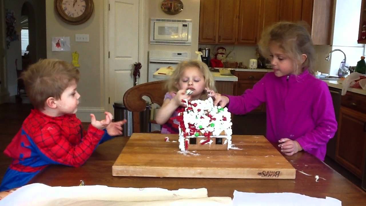 How a gingerbread house gets destroyed - YouTube