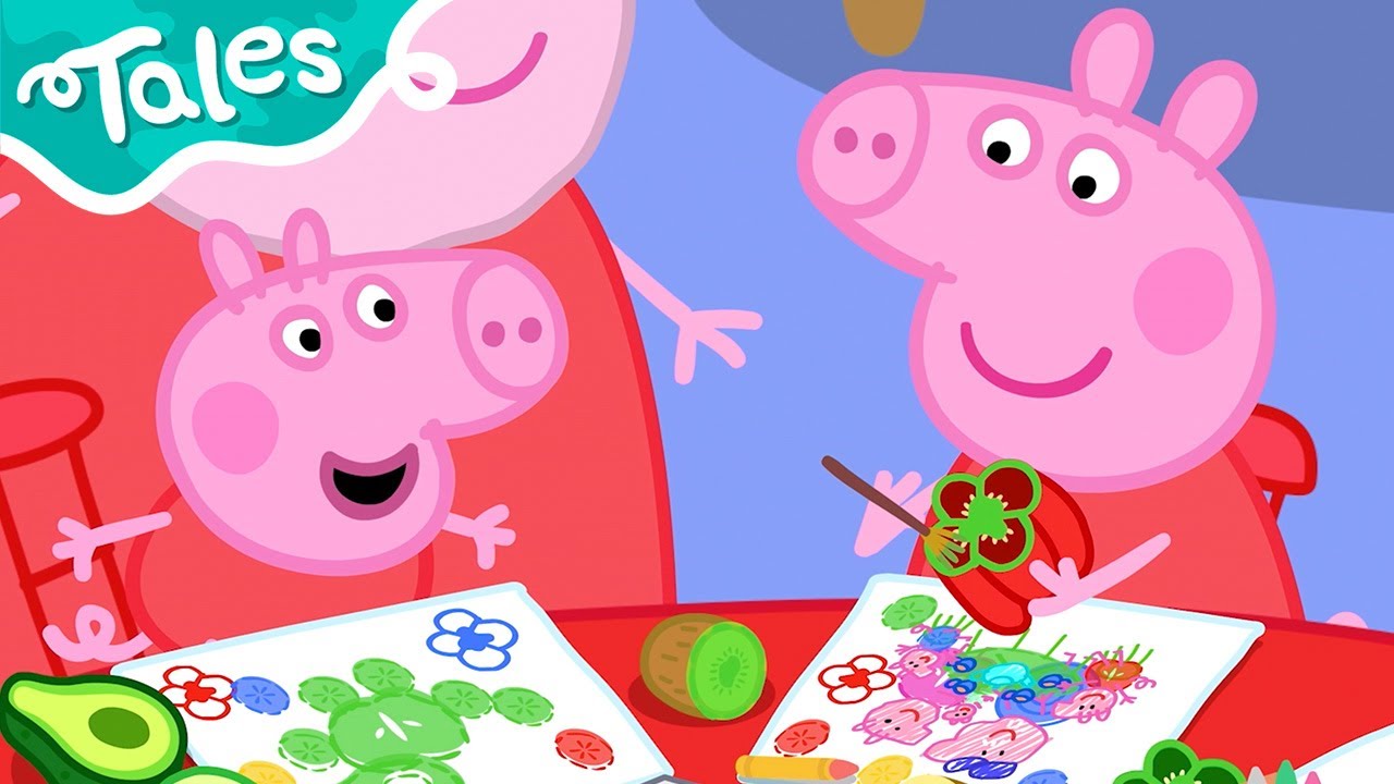 Peppa Pig Tales 2025 🥗 Peppa PAINTS with Fruit 🌈 BRAND NEW Peppa Pig ...