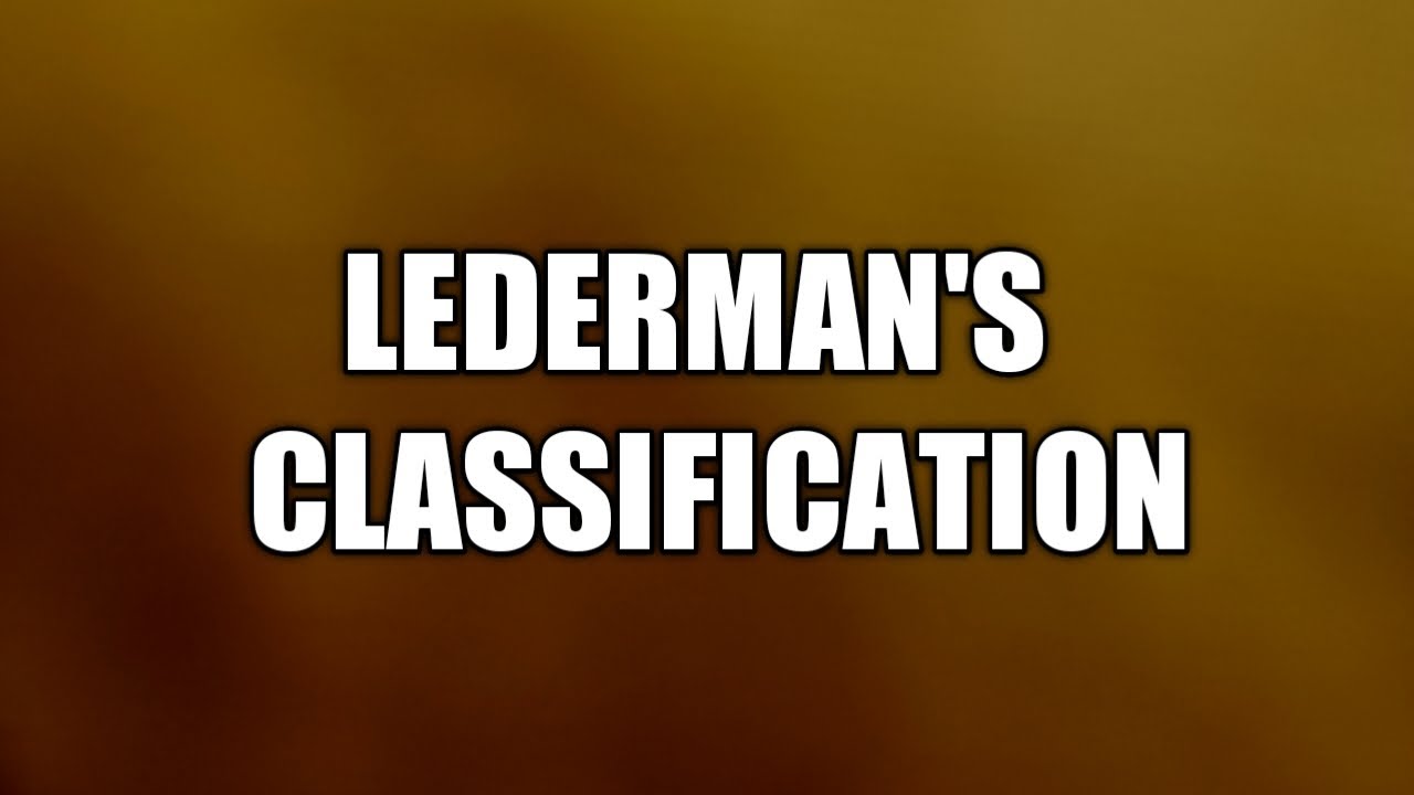 LEDERMAN'S CLASSIFICATION | ENT | - YouTube