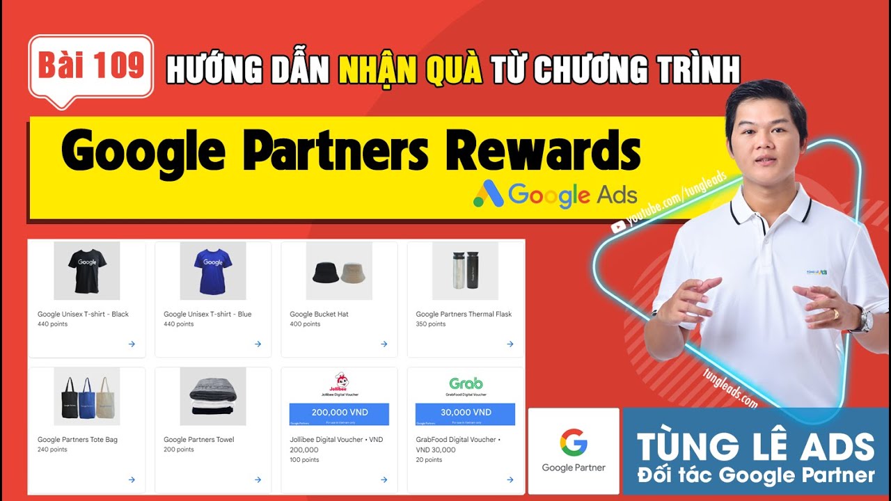 Hướng dẫn nhận khuyến mãi và quà tặng từ chương trình Google Partners ...