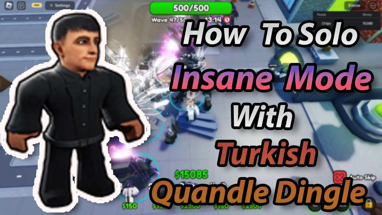 How To Solo Insane Mode with 👨Turkish Quandle👨Dingle (Skibidi Tower ...