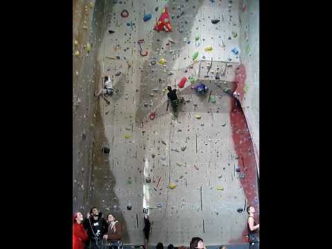 Big Indoor Climbing Fall - YouTube