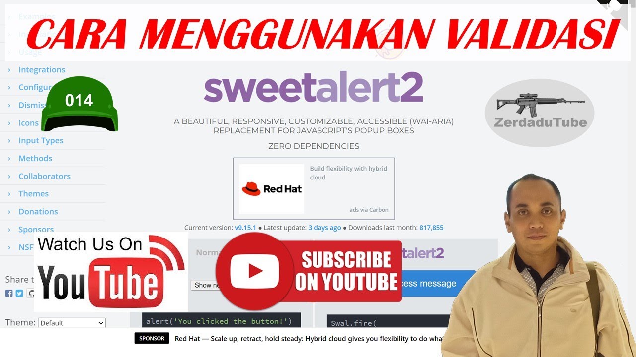 Cara Menggunakan Sweetalert2 Untuk Validasi Form Crud Php Mysql Ajax Jquery Youtube
