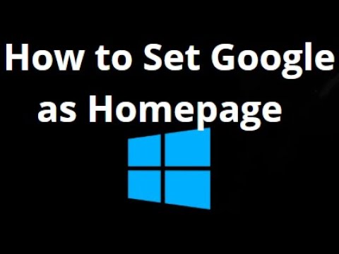 How to Set Google as Your Homepage in Windows 11 Easily - YouTube