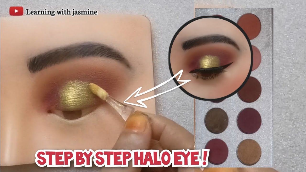 Halo Eye Makeup for Beginners|How to do Halo Eye Makeup - YouTube