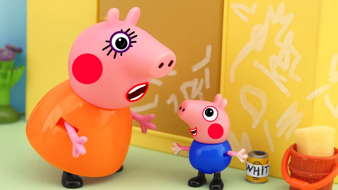 George's graffiti, Peppa Pig Animation, 4K - YouTube