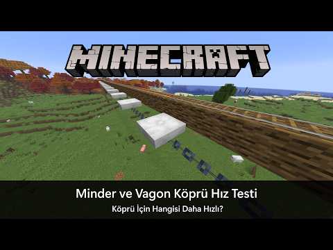 Minecraft 26.3 Snapshot 3 - Cushion (Minder) ve Minecart (Vagon) Köprü Hız Testi