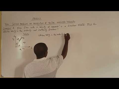 Physics : Calculation on Resolution of Vector involving Velocity (SS2)