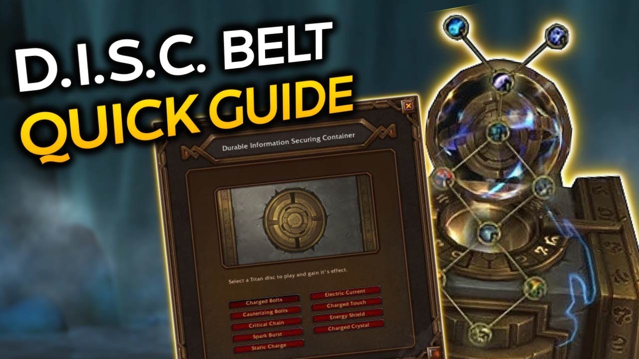 Quick Guide to The NEW D.I.S.C. Belt for Tanks in 11.1.7 - YouTube