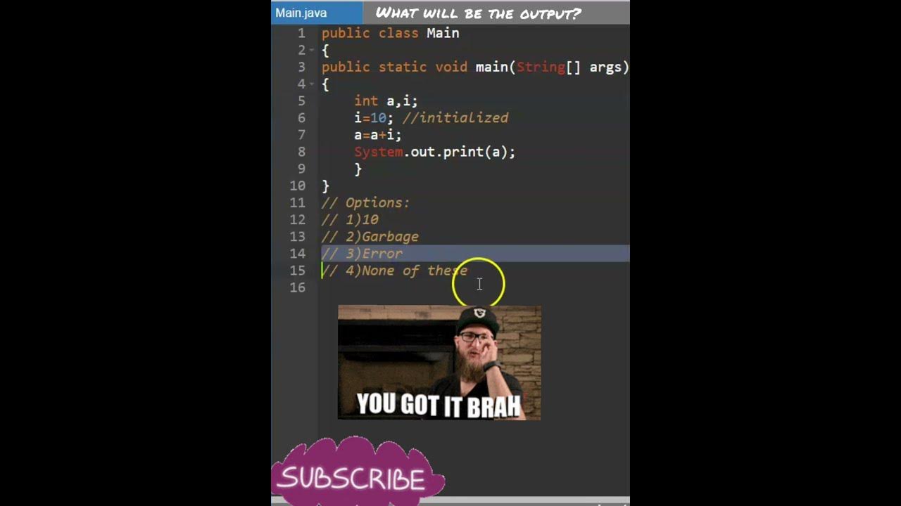 Java-Psuedocode Question-5#interview#placement#coding#programming#c#java #preparation#zoho#offer ...