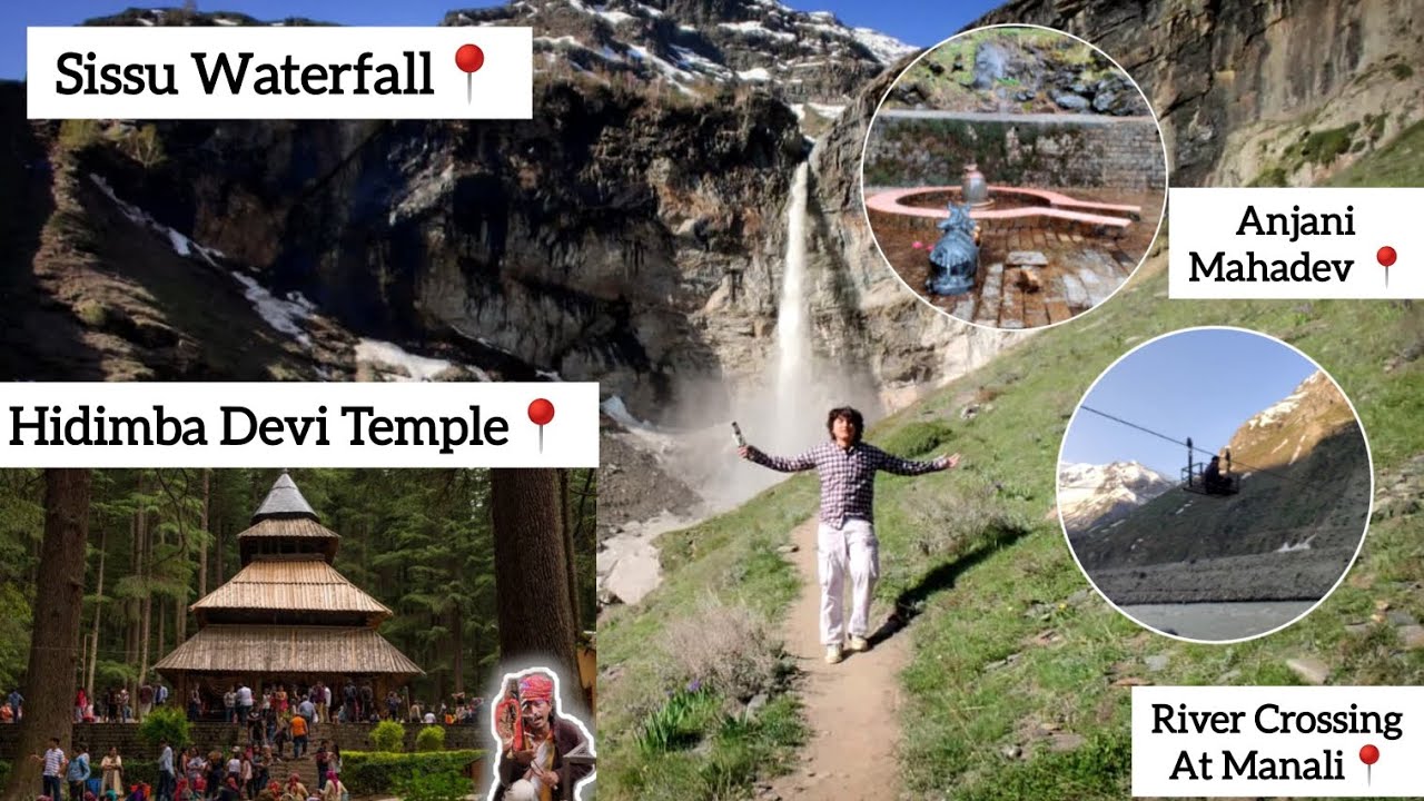 Exploring HIDIMBA DEVI TEMPLE | SISSU WATERFALL |ANJANI MAHADEV | River ...