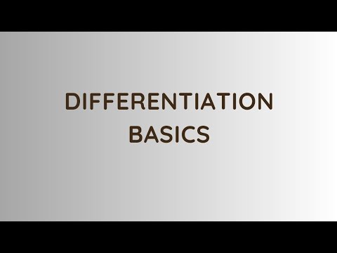 Differentiation Basics @swethamaths29 - YouTube