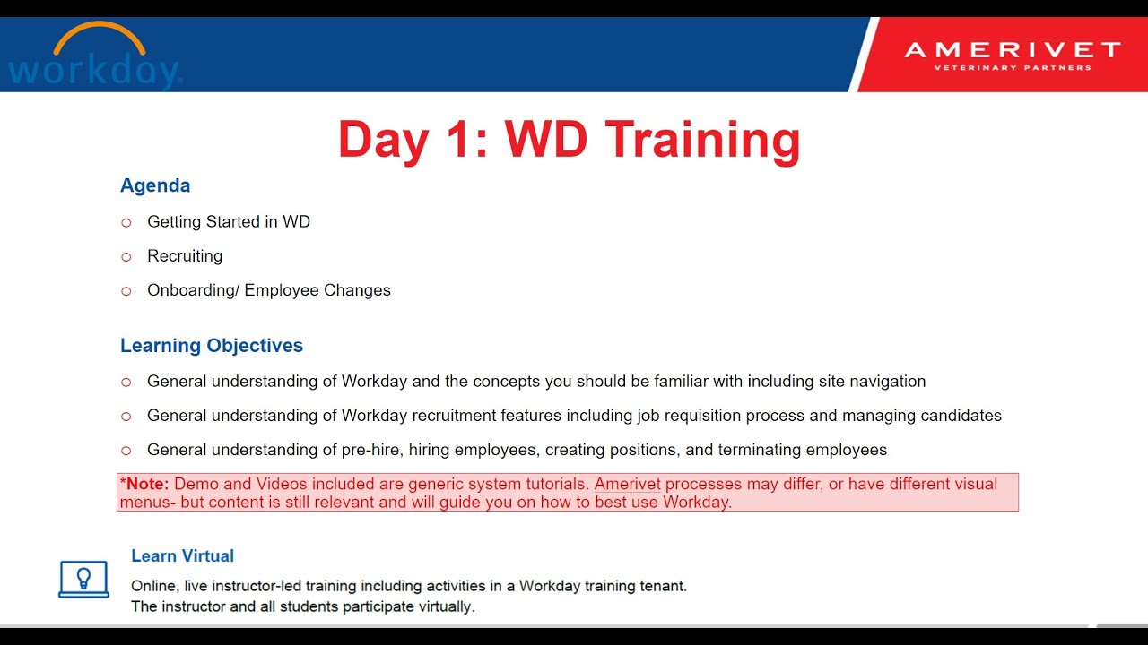 Workday Week 1 Training Video - YouTube