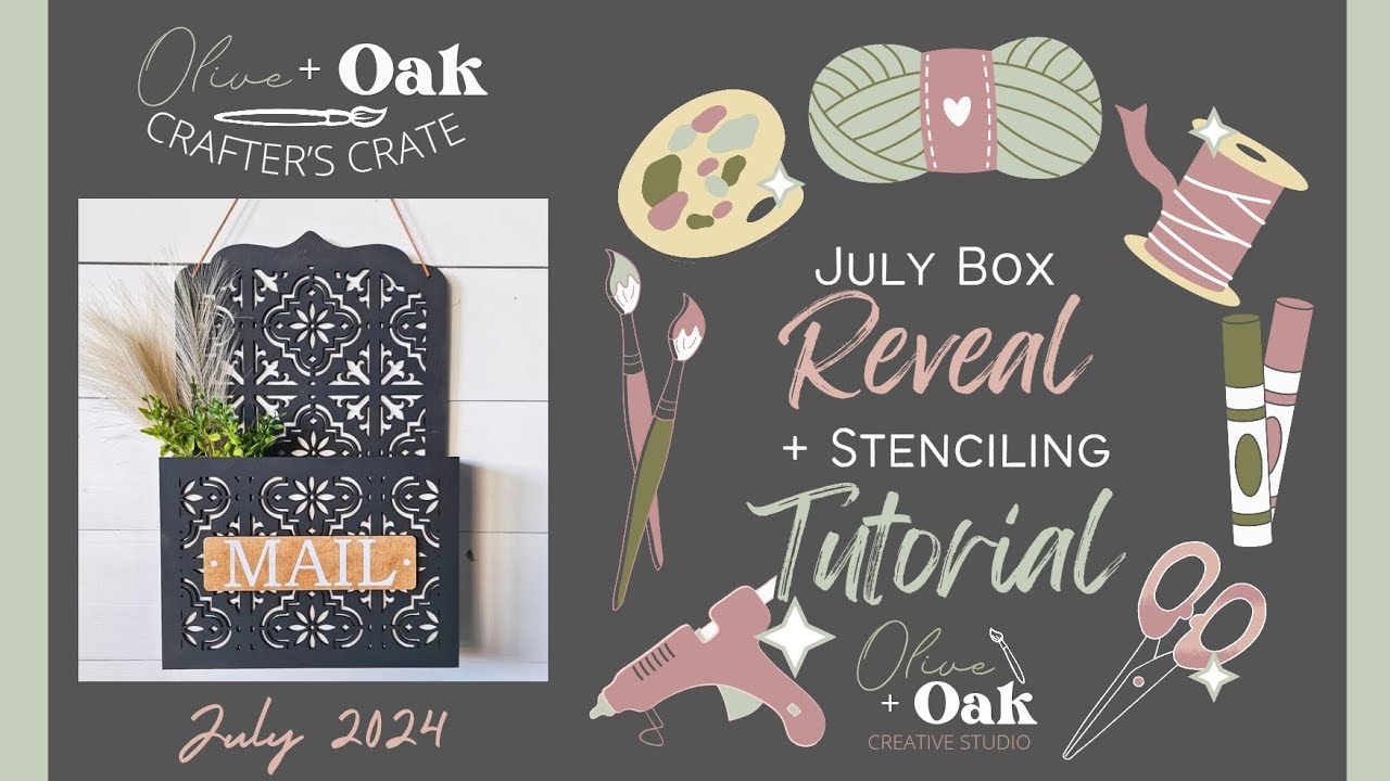DIY Modern Wall Pocket | Faux Tile Painting & Stenciling Tips | Crafter ...
