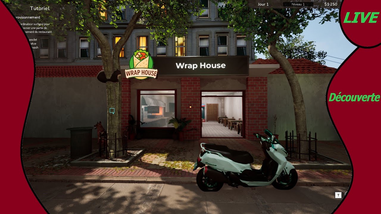 [PC]{FR} Découverte de Wrap House Simulator🌯, ouverture du food ...