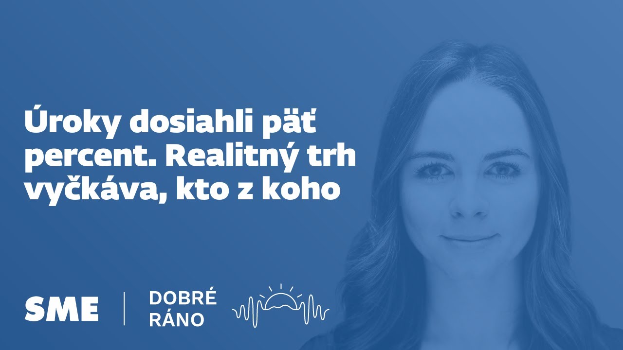 Dobré ráno: Úroky dosiahli päť percent. Realitný trh vyčkáva, kto z koho (2.11.2023) - YouTube