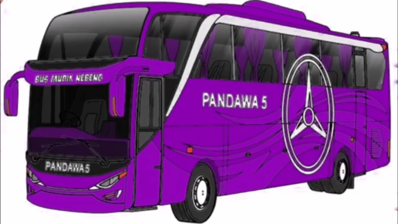 How to color a luxury bus in purple - YouTube