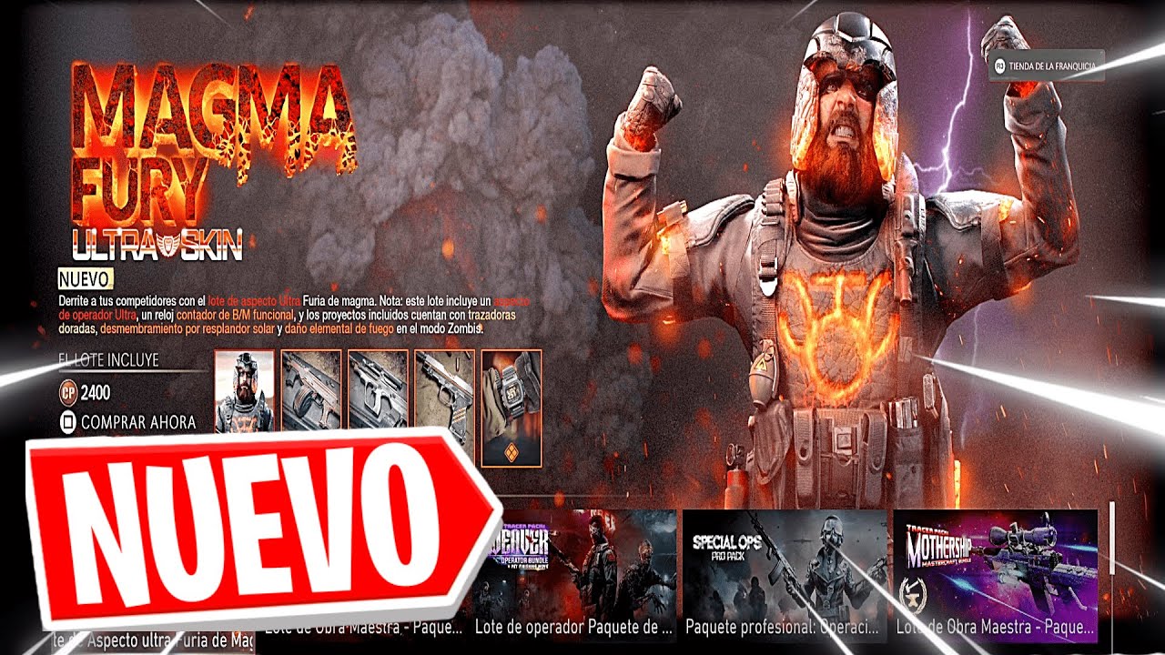 LOTE DE ASPECTO ULTRA FURIA DE MAGMA *MAGMA FURY ULTRA SKIN* COLD WAR ...
