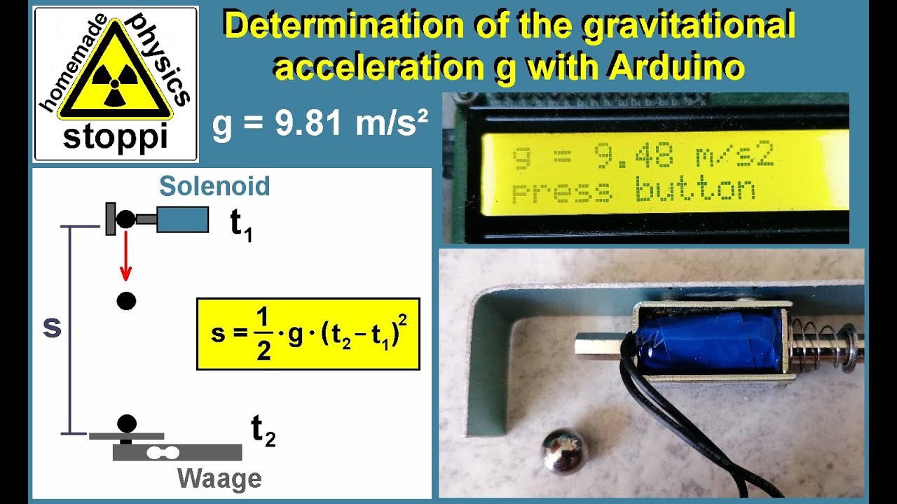 Determination of the gravitational acceleration g with Arduino ...