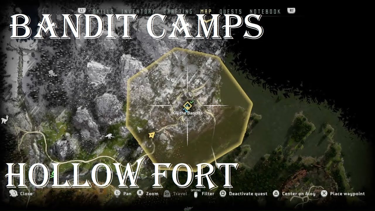 Horizon: Zero Dawn: Bandit Camps - Hollow Fort - YouTube