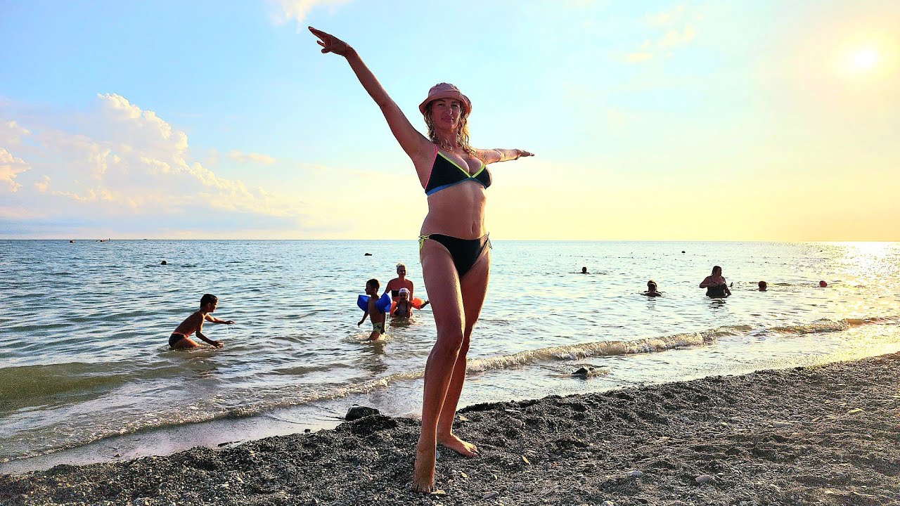 ХОСТА СОЧИ отдых на море Отличный пляж с песочком и мелкой галькой