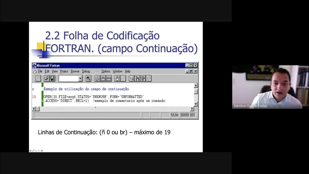 Aula Fortran Cap 2 - Conceitos Introdutórios da Linguagem Fortran - YouTube