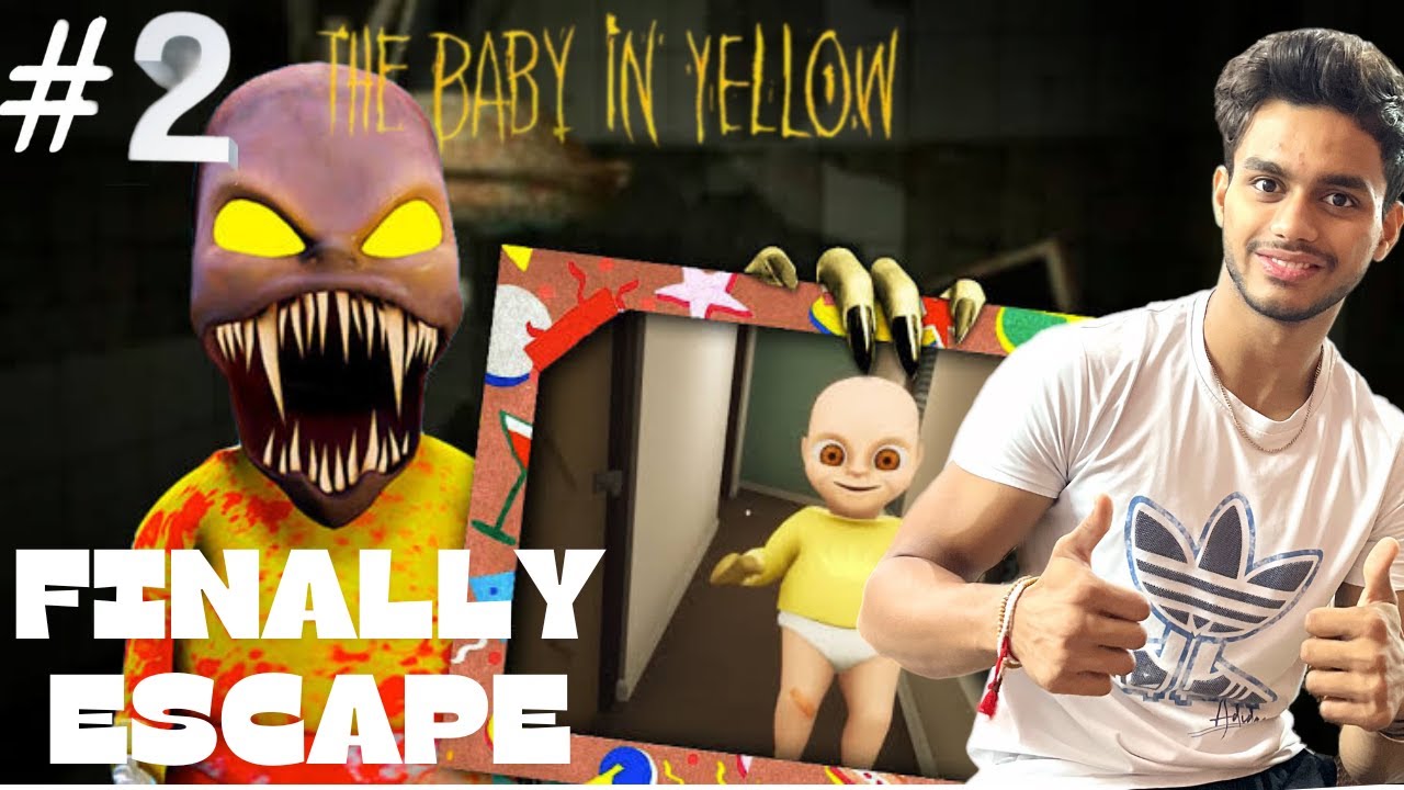 FINALLY EVIL BABY SE ESCAPE KAR LIYA | THE BABY IN YELLOW | HORROR GAME ...