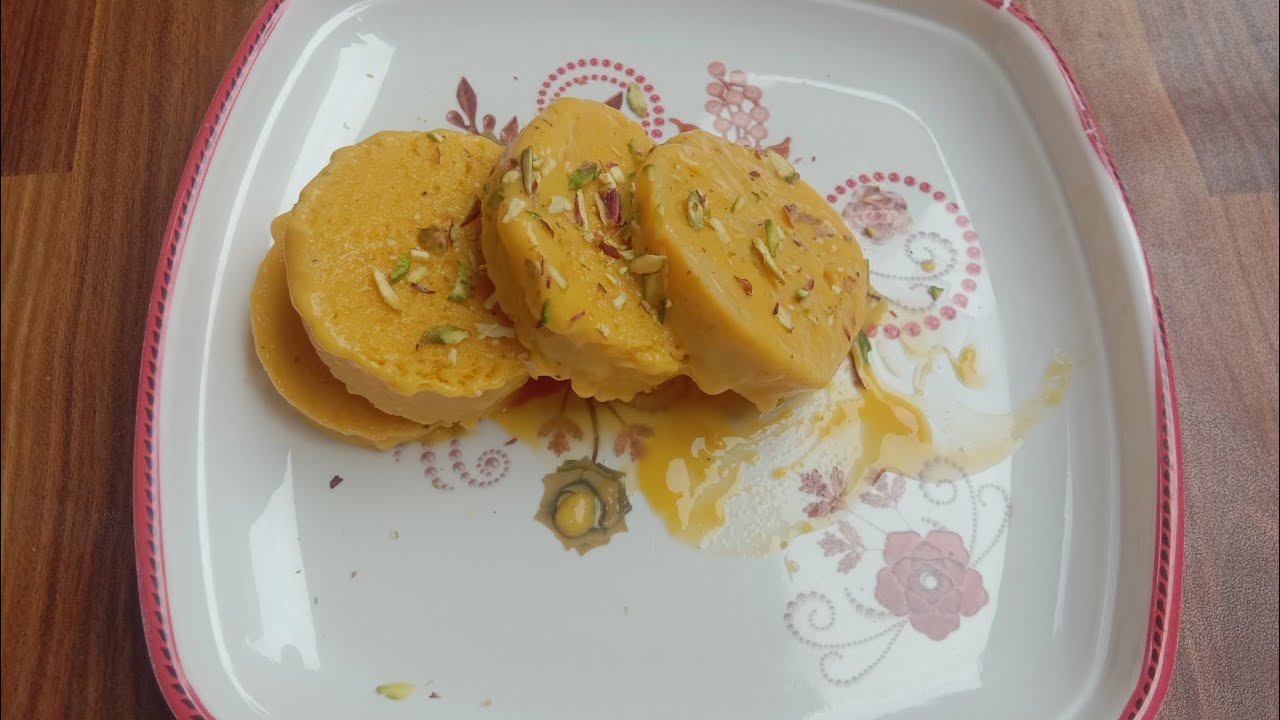 Instant Mango Roll Cut Kulfi Recipe By FAmous FoOd||Mango Roll Cut ...