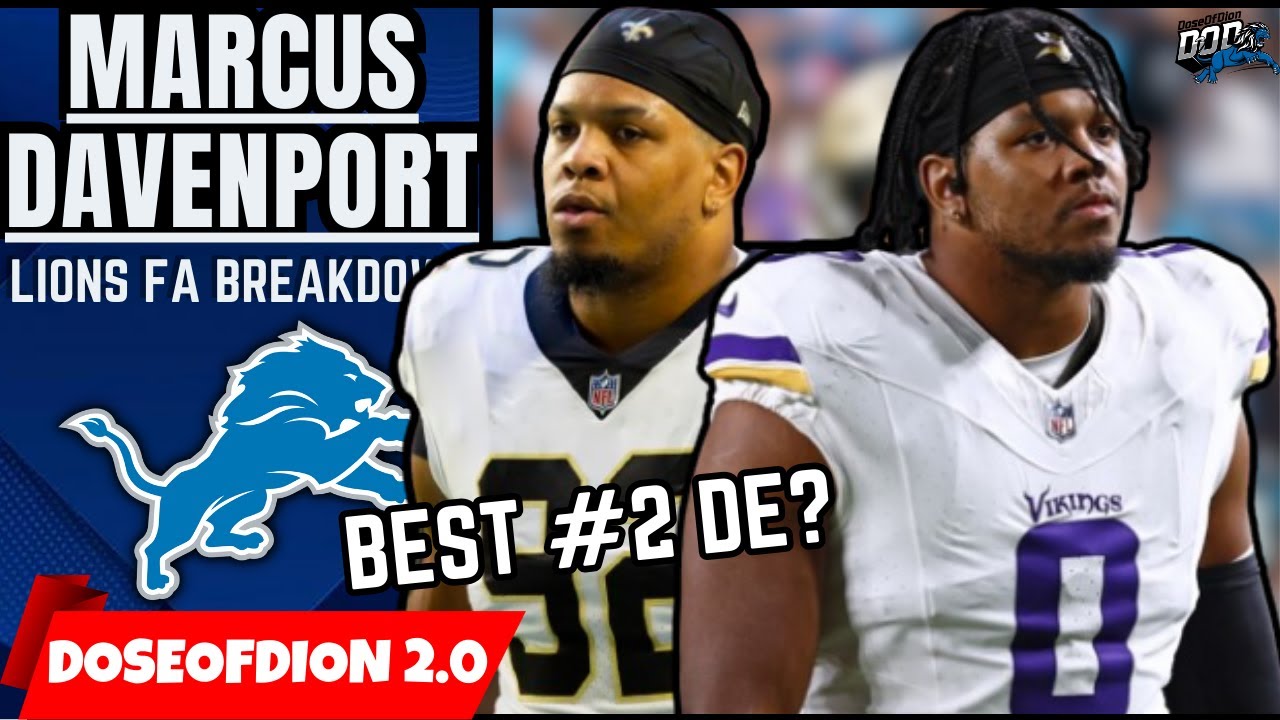 Lions Most OVERLOOKED Signing! Best #2 EDGE In The NFL? Marcus ...